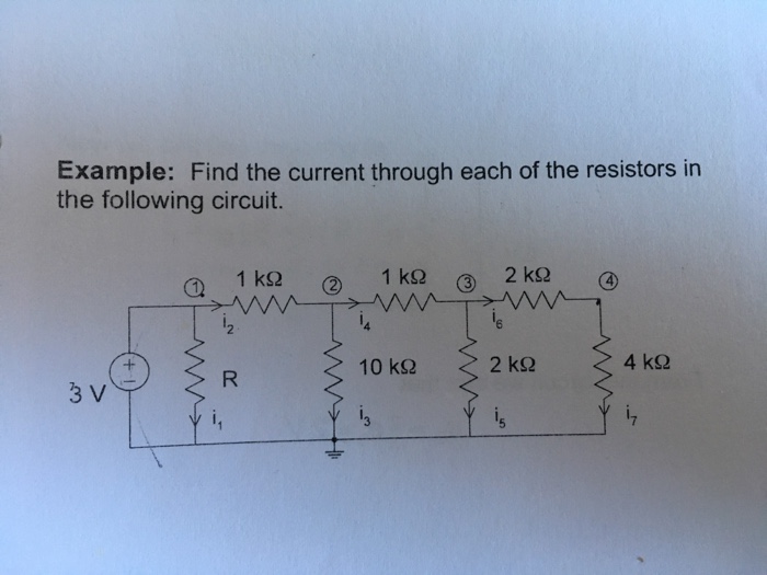 Solved Find the current through each of the resistors in the | Chegg.com