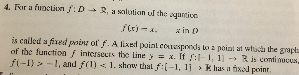 Solved For a function f: D rightarrow R, a solution of the | Chegg.com