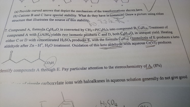 Solved (a) Provide curved arrows that depict the mechanism | Chegg.com