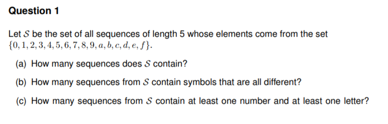 Solved Discrete Mathematics question Counting In the | Chegg.com