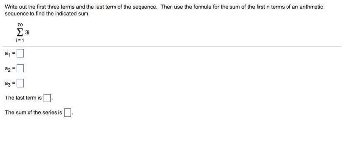 Solved Write out the first three terms and the last term of | Chegg.com