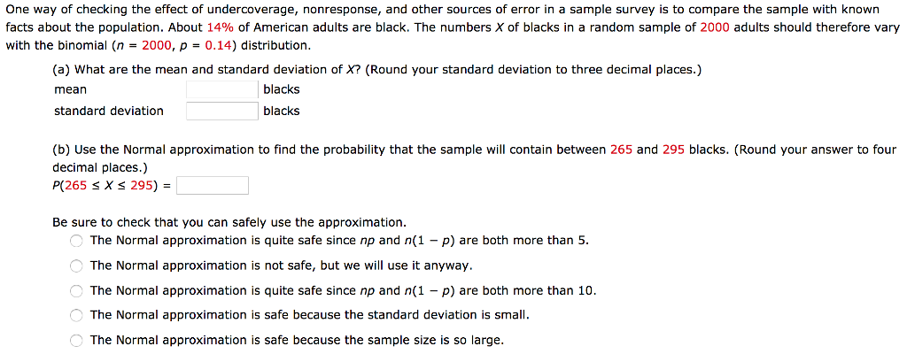 Solved One way of checking the effect of undercoverage, | Chegg.com