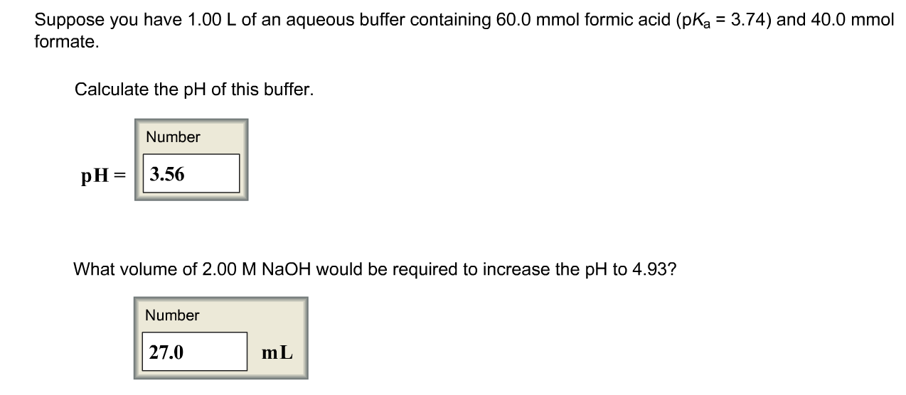 Solved Suppose you have 1.00 L of an aqueous buffer | Chegg.com