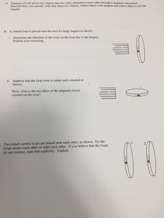 Solved Suppose you arc given two objects that lire (only) | Chegg.com