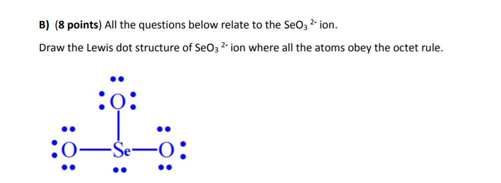 Seo3 Lewis Structure