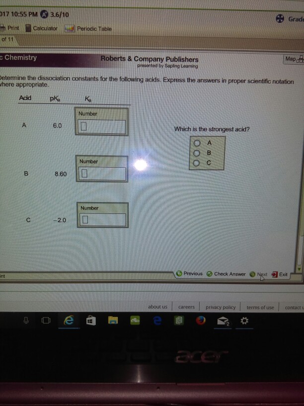 Solved Determine The Dissociation Constants For The