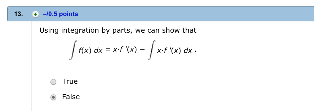 Solved Using integration by parts, we can show that Integral | Chegg.com