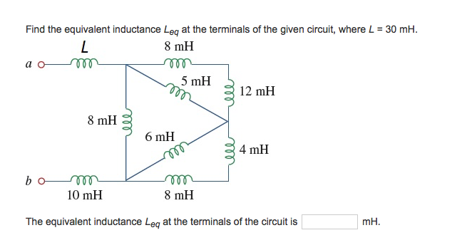 Solved Find the equivalent inductance L_eq at the terminals | Chegg.com Solved Find the equivalent inductance L_eq at the terminals | Chegg.com