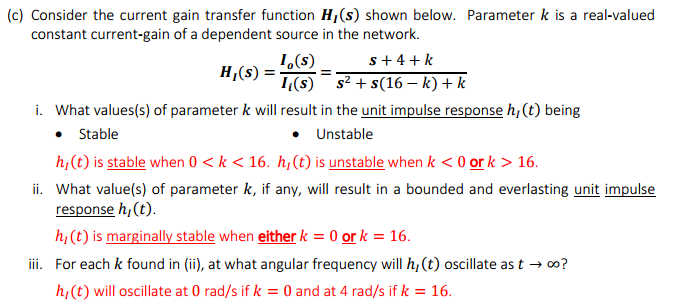 Solved Consider the current gain transfer function H_1(s) | Chegg.com