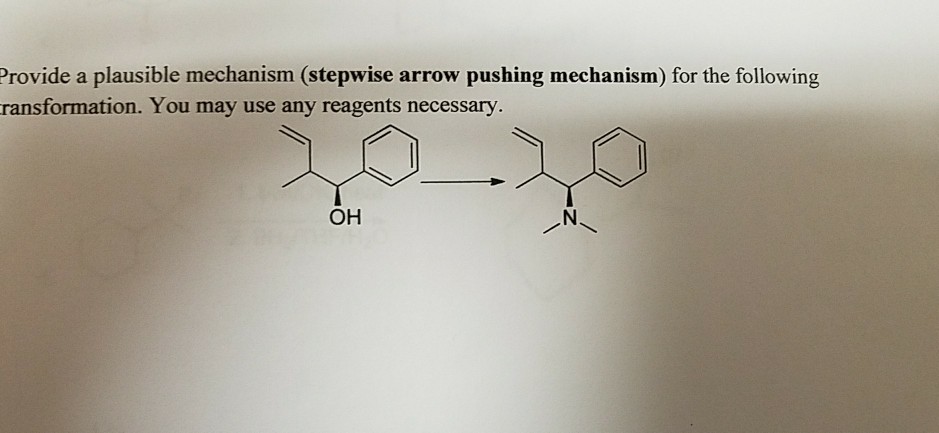 Solved Provide a plausible mechanism (stepwise arrow pushing | Chegg.com Solved Provide a plausible mechanism (stepwise arrow pushing | Chegg.com