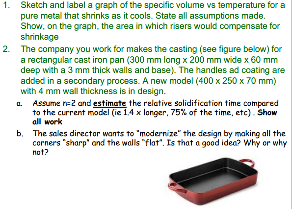 Sketch and label a graph of the specific volume vs | Chegg.com