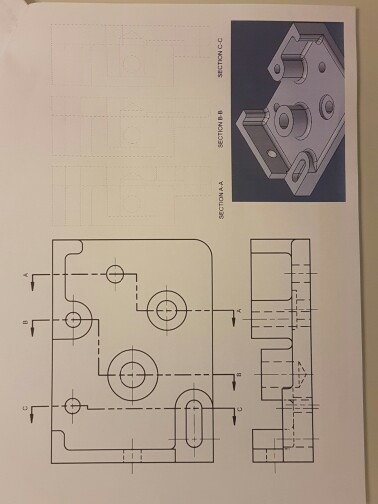 Solved Given the front and tops views, sketch the three | Chegg.com