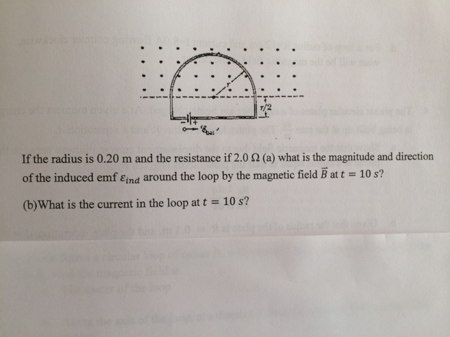 Solved The figure below shows a conducting loop consisting | Chegg.com