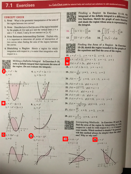 Solved 7.1 Exercises See CalcChat.com for tutorial help and | Chegg.com