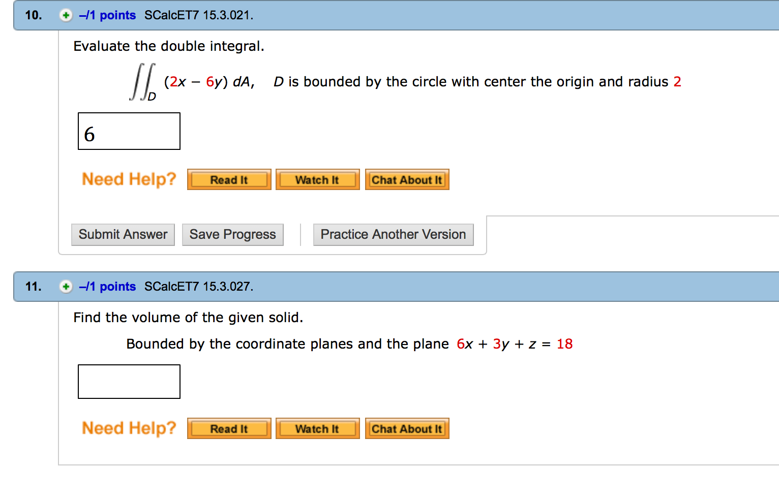 Solved Evaluate the double integral. (2x - 6y) dA, D is | Chegg.com Solved Evaluate the double integral. (2x - 6y) dA, D is | Chegg.com