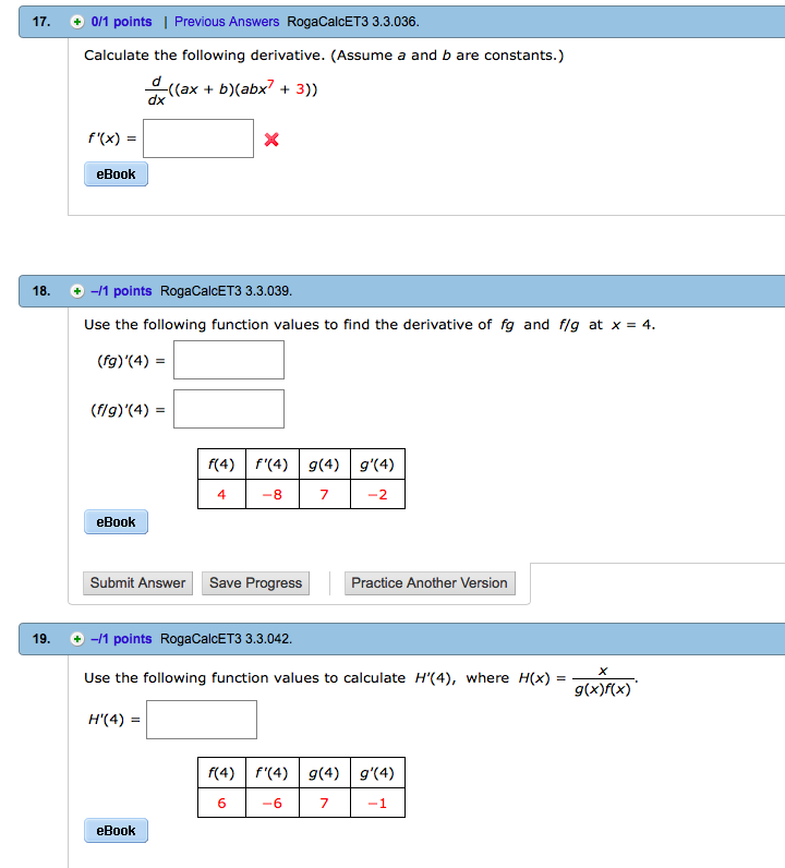 Solved 17. 0/1 points | Previous Answers RogaCalcET3 3.3.036 | Chegg.com Solved 17. 0/1 points | Previous Answers RogaCalcET3 3.3.036 | Chegg.com