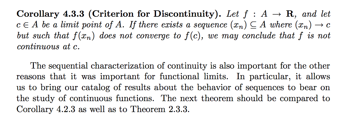 First, convince yourself that Corollary 4.3.3 is a | Chegg.com