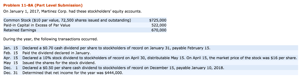 Solved Problem 11-8A (Part Level Submission) On January 1, | Chegg.com