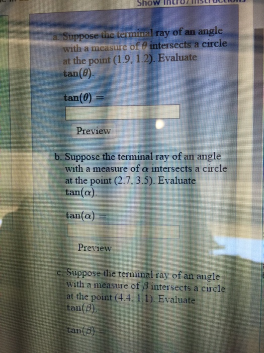 Solved Suppose the terminal ray of an angle with a measure | Chegg.com