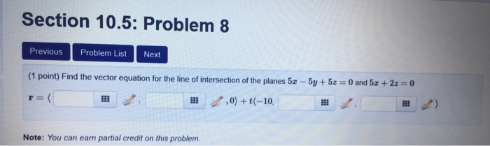 Solved Section 10.5: Problem 7 Previous Problem List Next (1 | Chegg.com