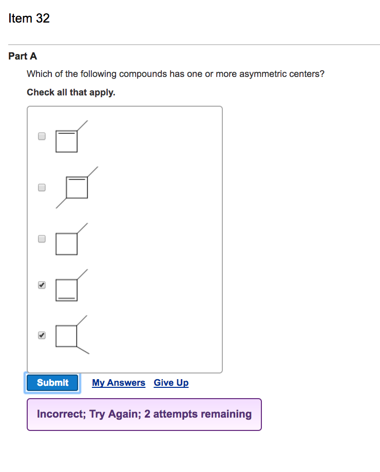 Solved Which of the following compounds has one or more | Chegg.com