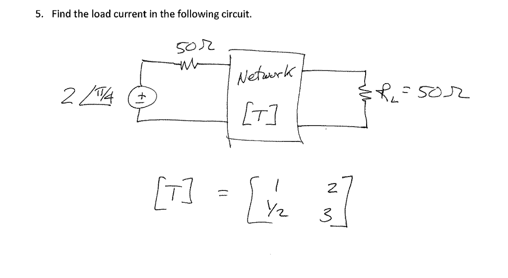 Solved Find the load current in the following circuit. | Chegg.com