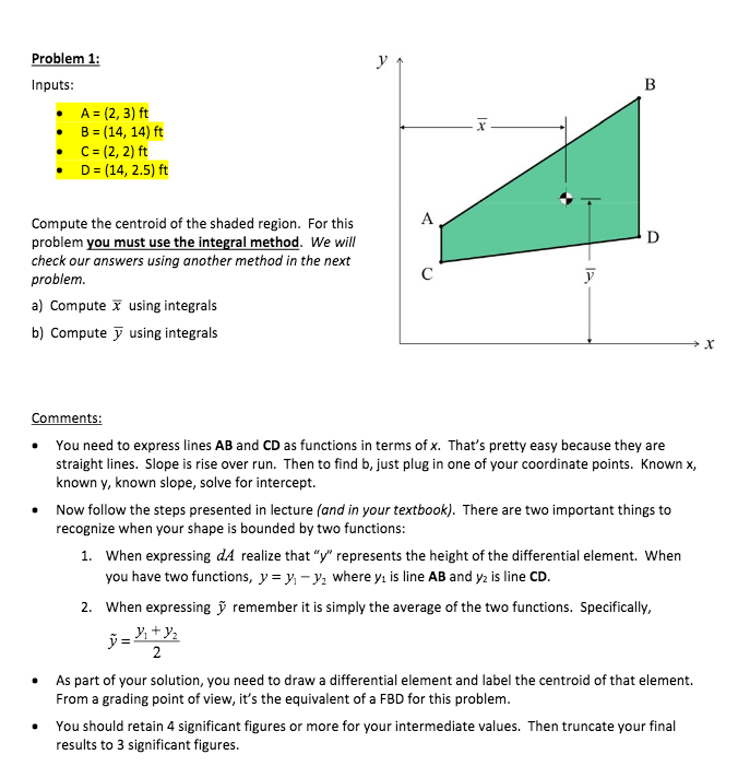 Solved Inputs: A = (2, 3) ft B = (14, 14) ft C = (2, 2) | Chegg.com