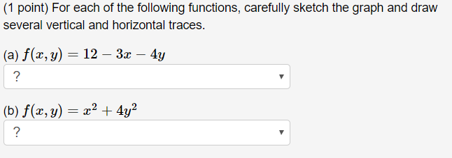 Solved For each of the following functions, carefully sketch | Chegg.com