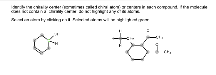 Solved Identify the chirality center (sometimes called | Chegg.com