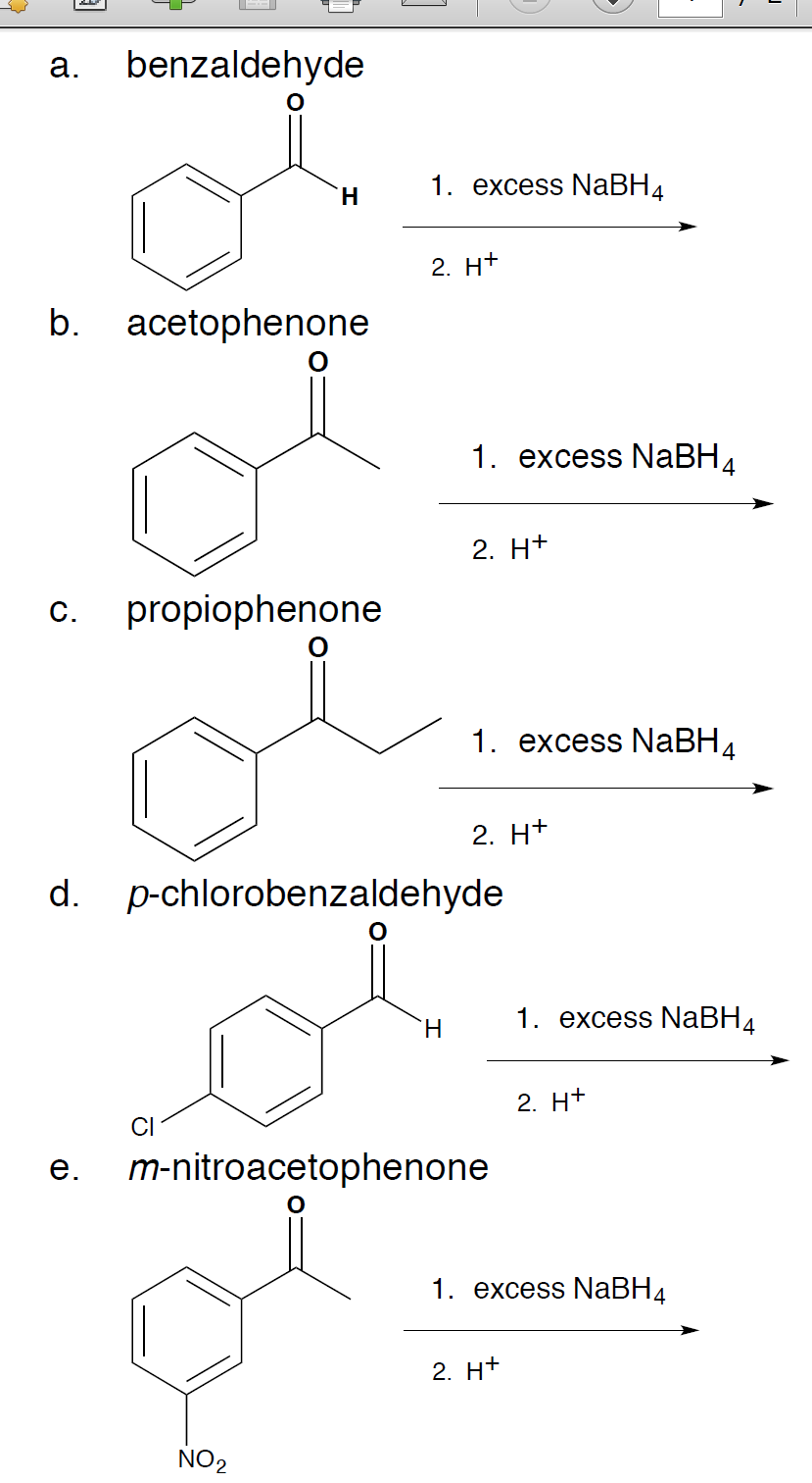 Solved Draw the product of the reaction between NaBH4 and | Chegg.com