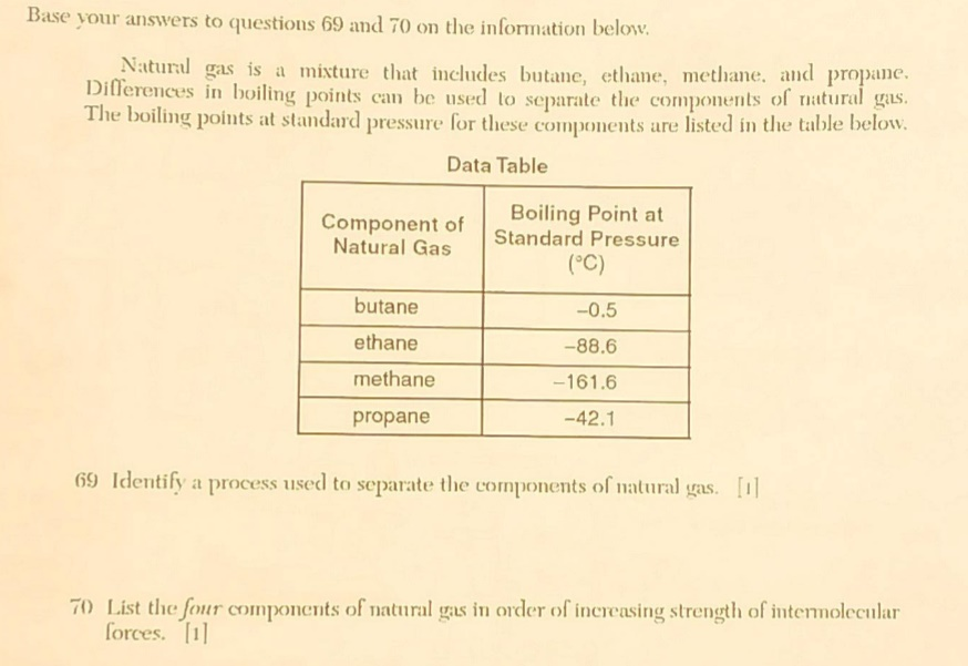 Solved Base your answers to questions 69 and 70 on the | Chegg.com