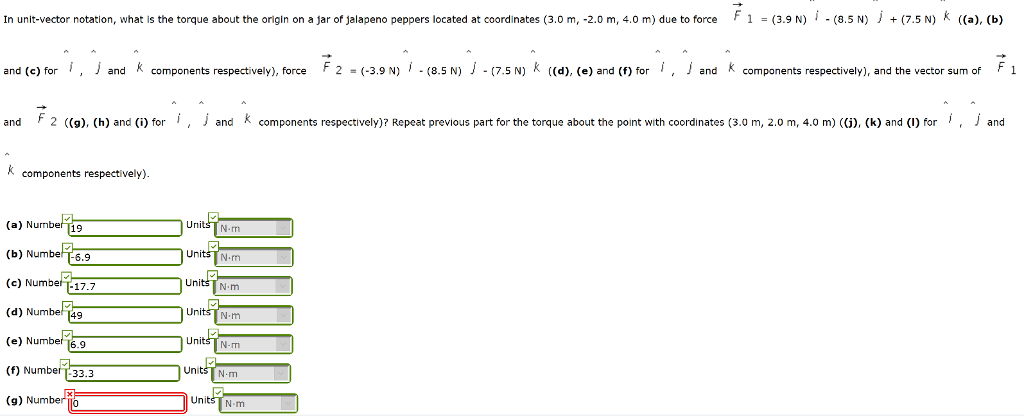 Solved In unit-vector notation, what is the torque about the | Chegg.com