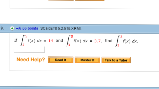 Solved If integral^5_1 f(x) dx = 14 and integral^5_3 f(x)dx | Chegg.com