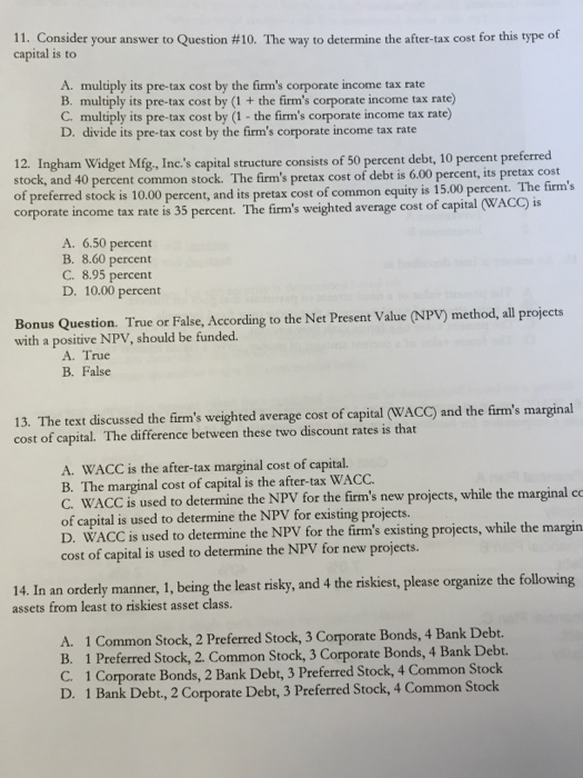 Solved Consider your answer to Question #10. The way to | Chegg.com