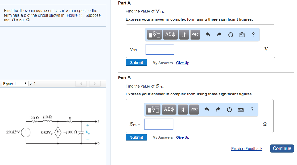 Solved Find the Thevenin equivalent circuit with respect to | Chegg.com