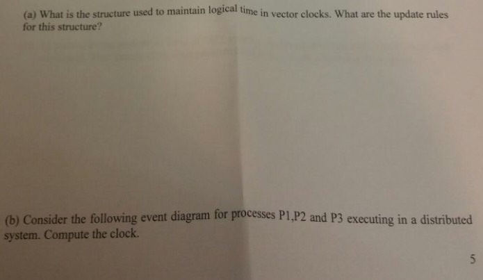 Solved (a) What is the structure used to maintain logical | Chegg.com