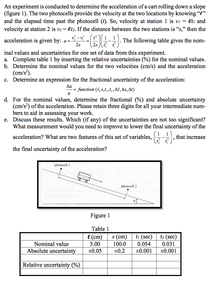 Solved An experiment is conducted to determine the | Chegg.com