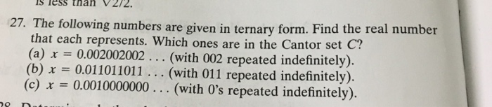Solved The following numbers are given in ternary form. Find | Chegg.com