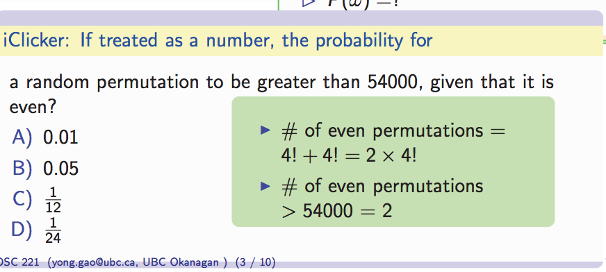 Solved Random Permutation of {1, 2, 3, 4, 5} Compute the | Chegg.com