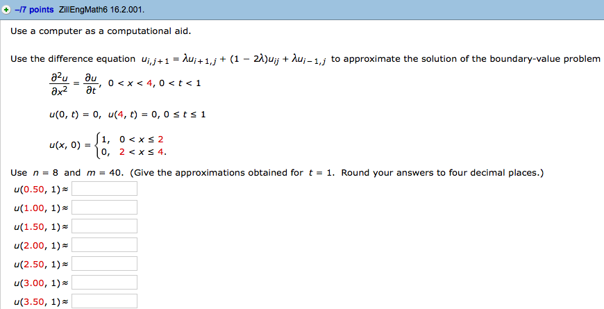 Solved +-17 points ZillEngMath6 16.2.001 Use a computer as a | Chegg.com