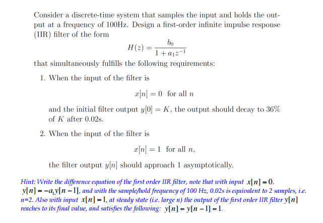 Solved Consider a discrete-time system that samples the | Chegg.com