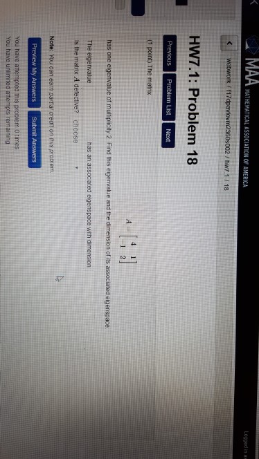 Solved HW7.1: Problem 18 | Chegg.com