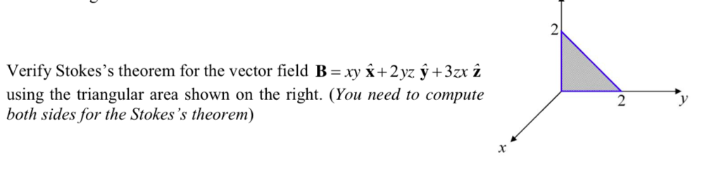 Solved Verify Stokes’s theorem for the vector field B xy | Chegg.com