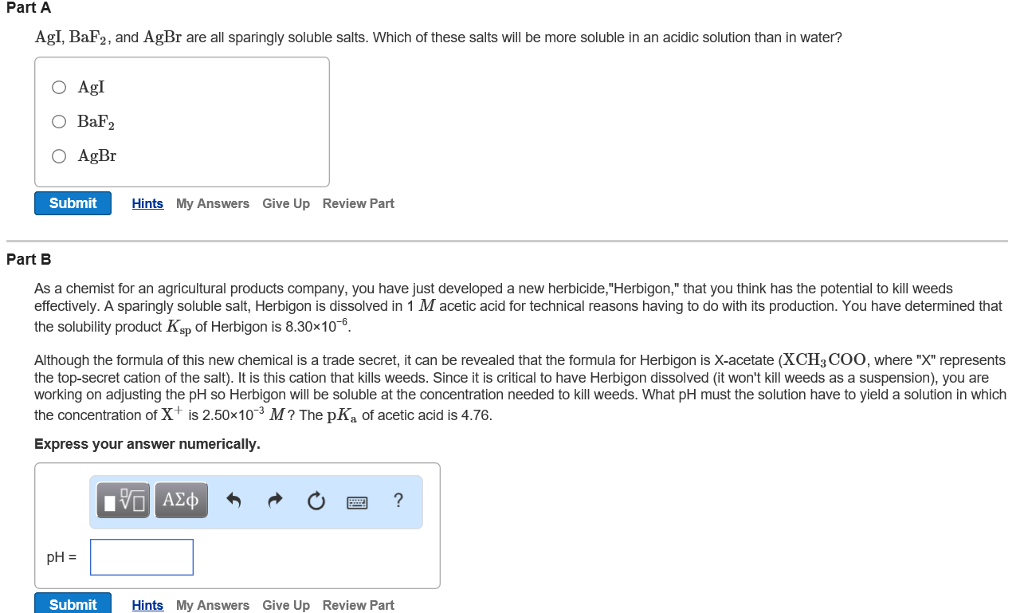 Solved AgI, BaF_2, and AgBr are all sparingly soluble salts. | Chegg.com