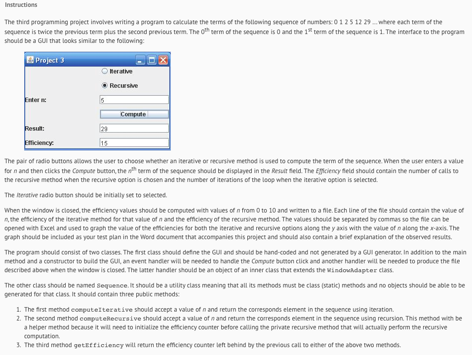 Solved JAVA, Problem: What is wrong with my | Chegg.com