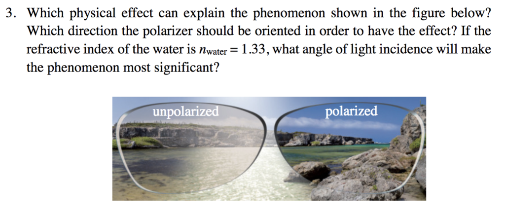 Solved 3. Which physical effect can explain the phenomenon | Chegg.com