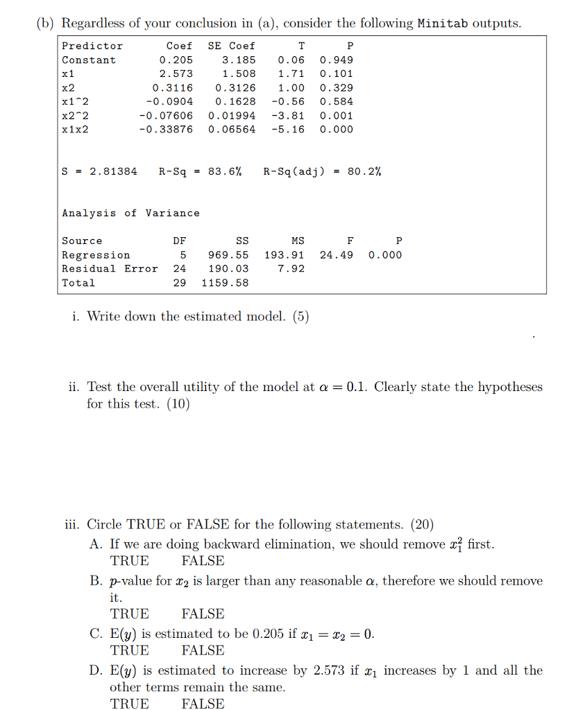 Solved 1. Suppose in a data set, there are 2 predictors, 1 | Chegg.com