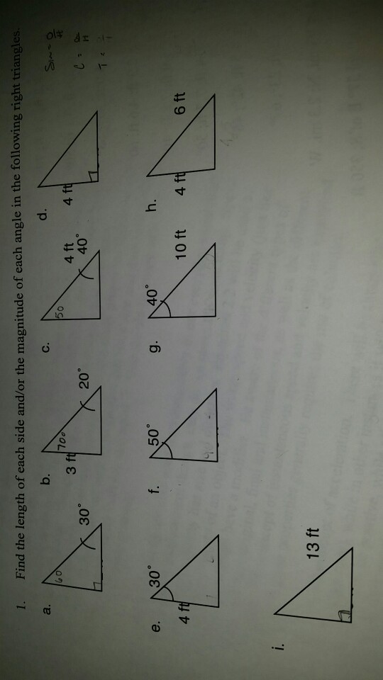 Solved 1. Find the length of each side and/or the magnitude | Chegg.com