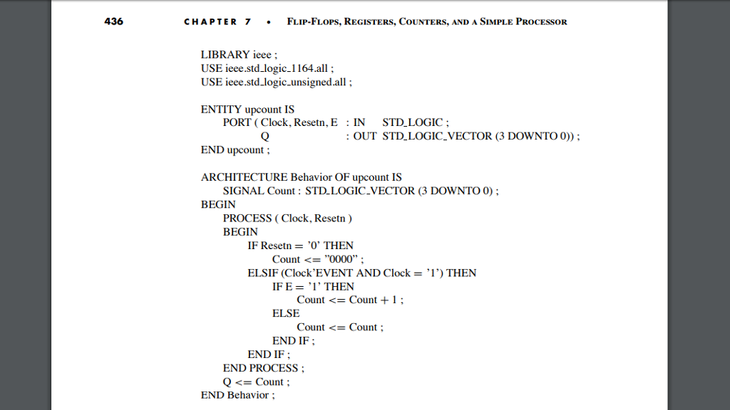 Solved Modify the VHDL code in Figure 7.52 by adding a | Chegg.com Solved Modify the VHDL code in Figure 7.52 by adding a | Chegg.com