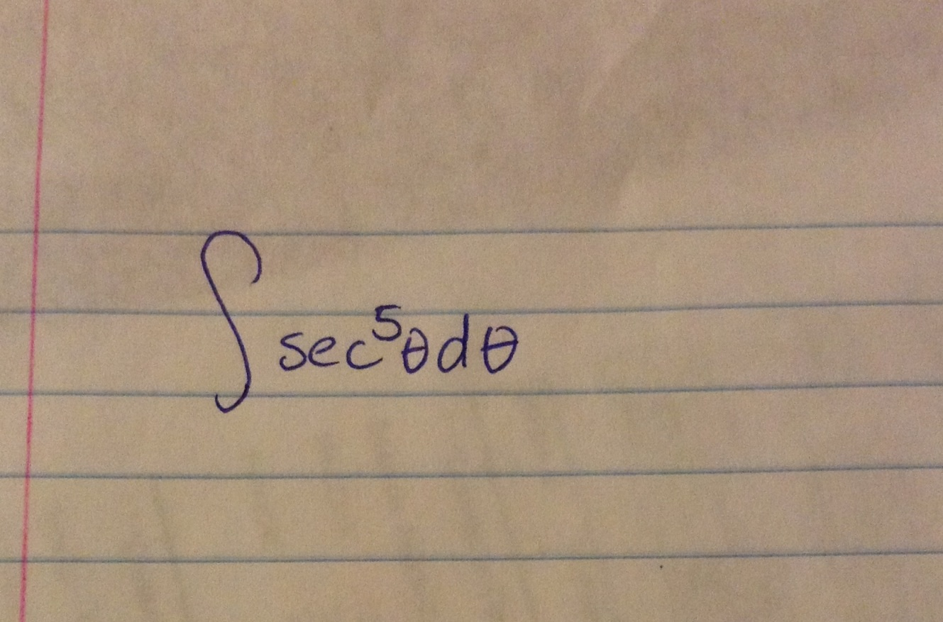 Solved sec5 theta d theta | Chegg.com